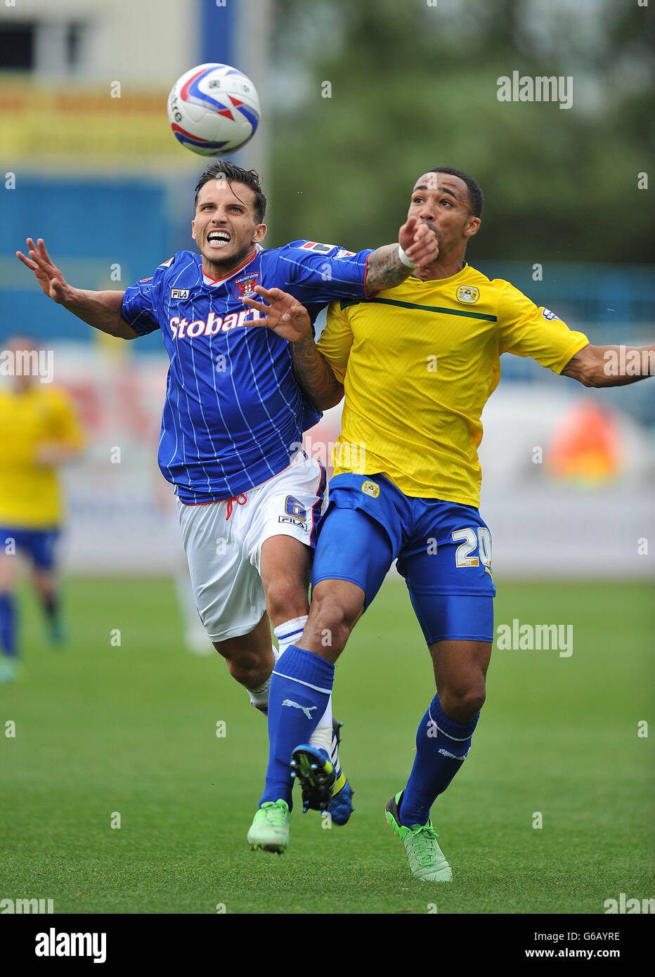 Carlisle United's Paul Black and Coventry City's Callum Wilson battle ...