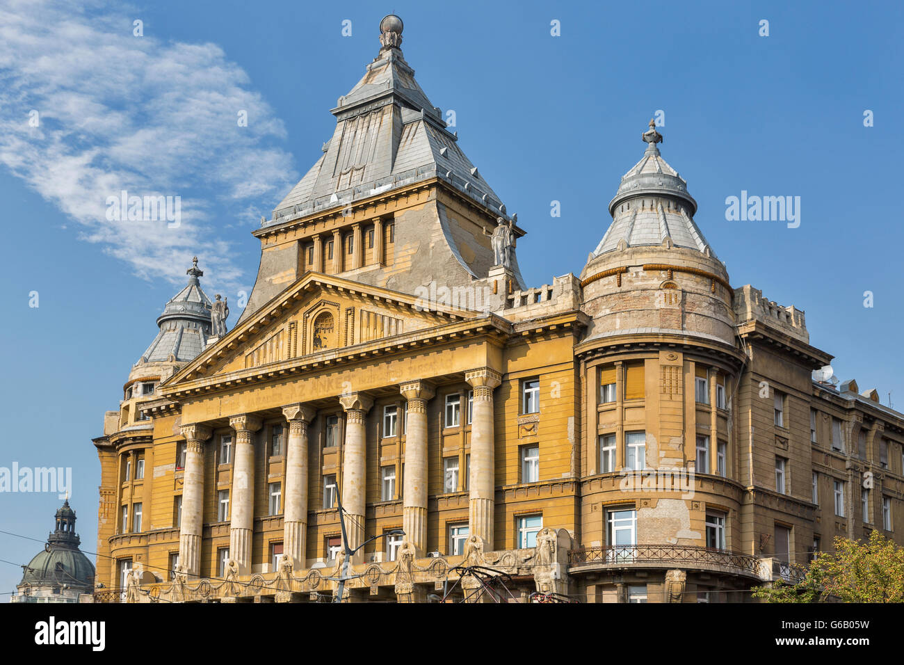 Az Anker building at Deak Ference square in Budapest, Hungary Stock ...