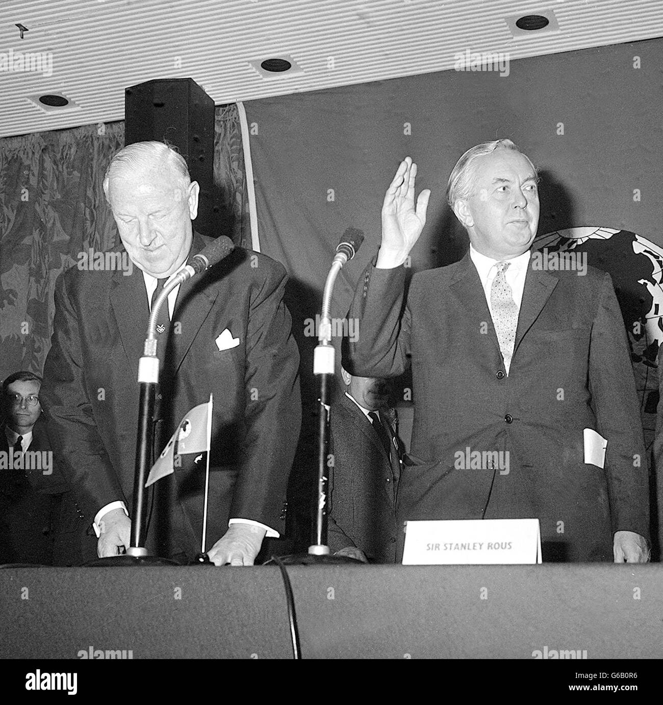 Sir stanley rous fifa president hi-res stock photography and images - Alamy