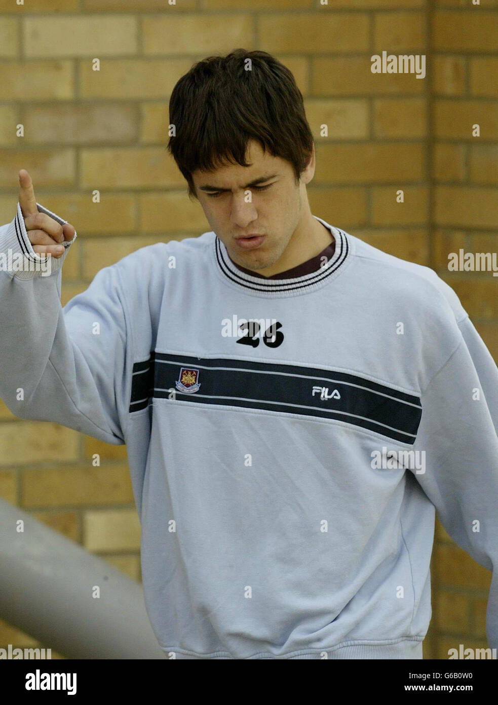 West Ham United captain Joe Cole at the club's training ground Chadwell ...