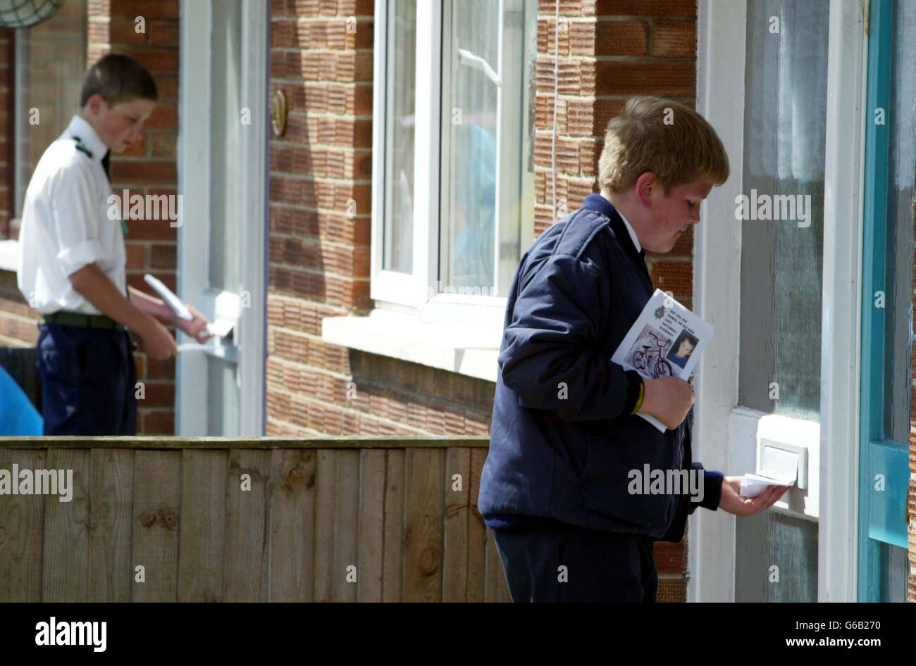 Daniel Entwistle leaflets Stock Photo - Alamy