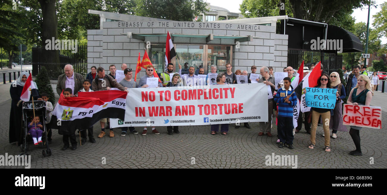 Free Bradley Manning demonstration Stock Photo - Alamy