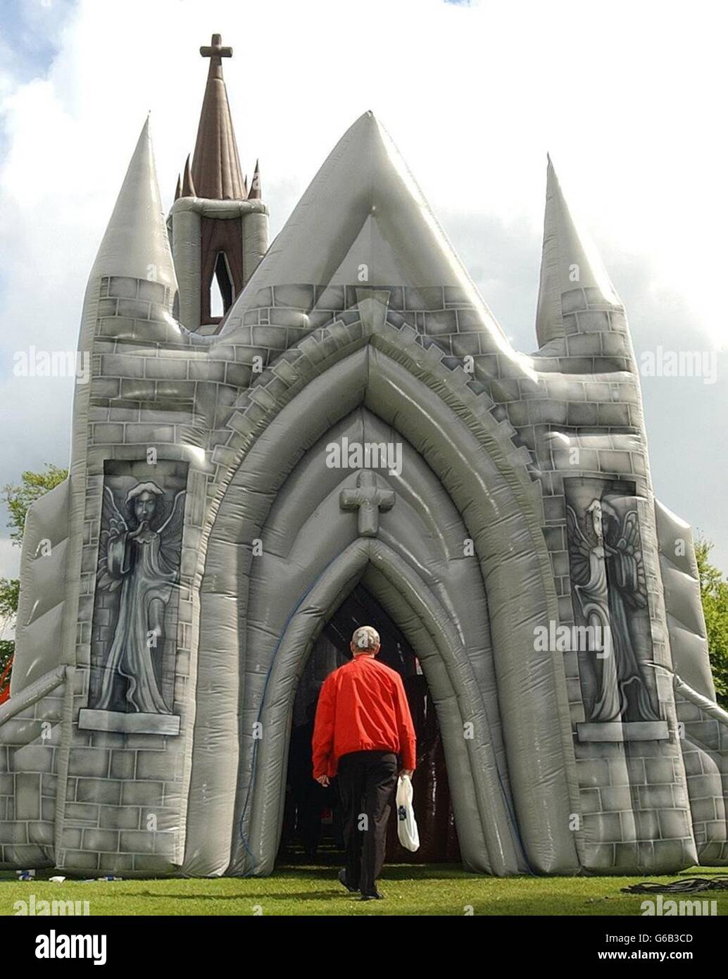 Worlds First Inflatable Church Stock Photo - Alamy