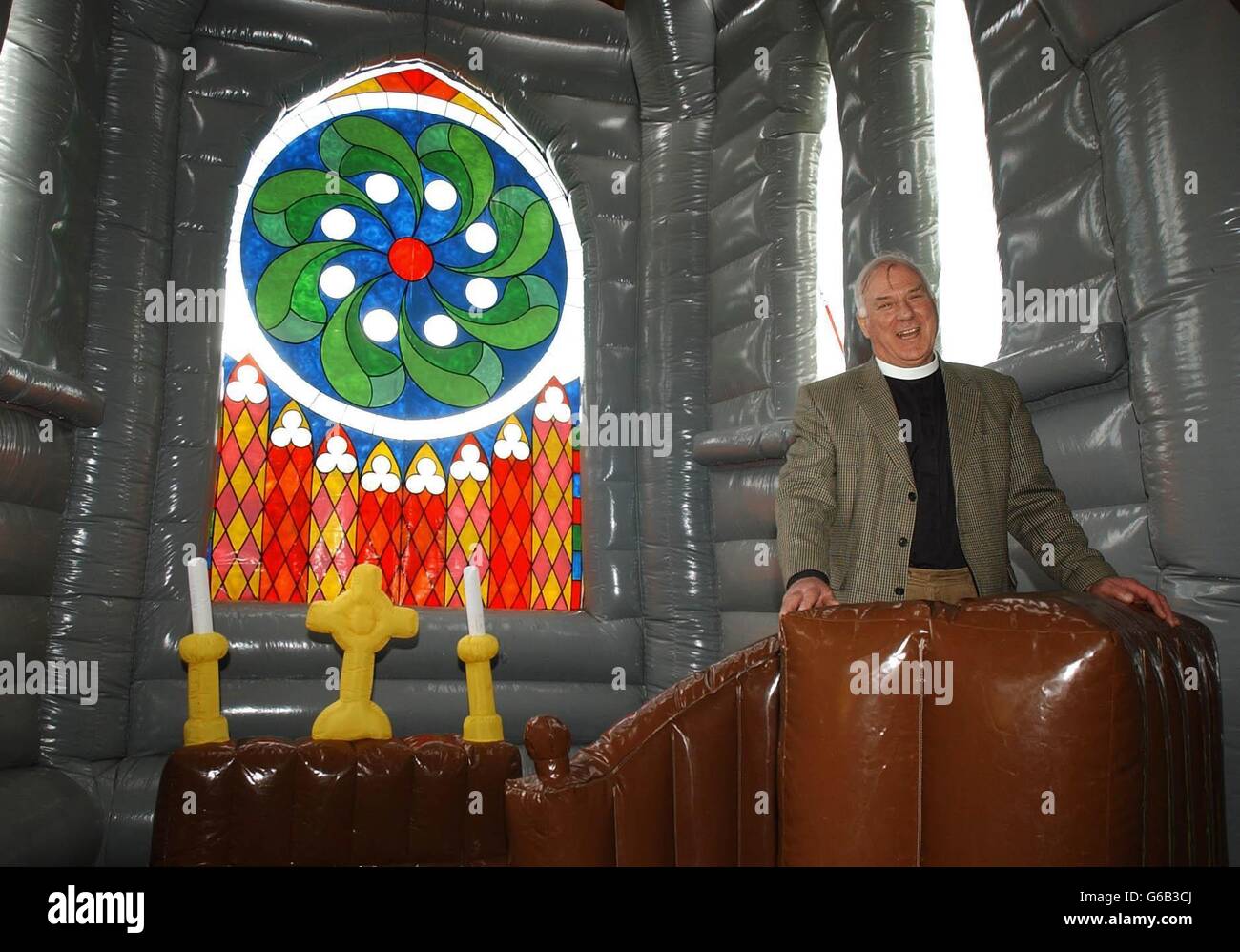 Worlds First Inflatable Church Stock Photo - Alamy