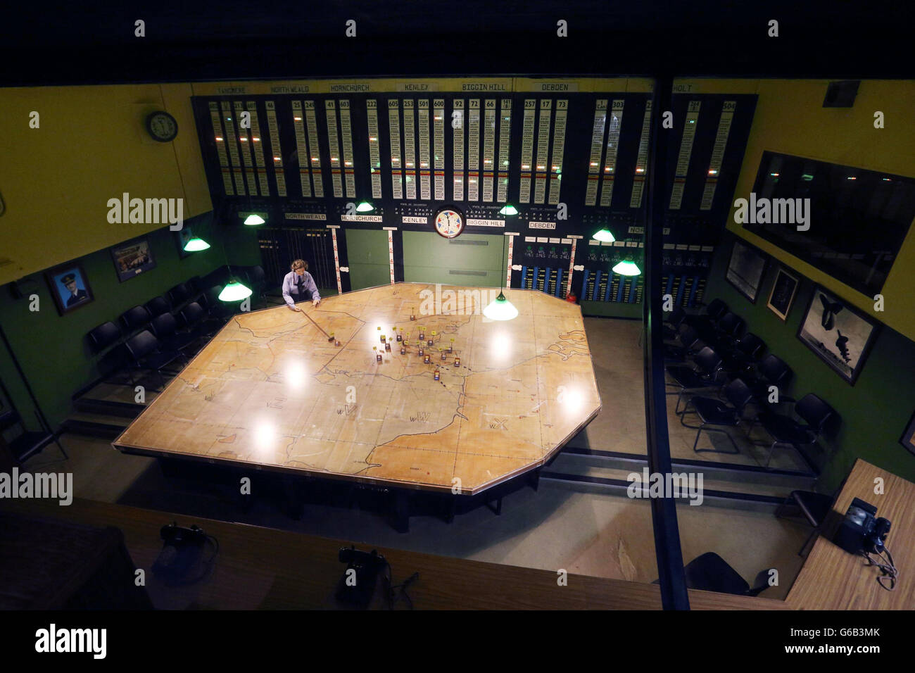 A general view of the flight operations room in The Battle of Britain ...