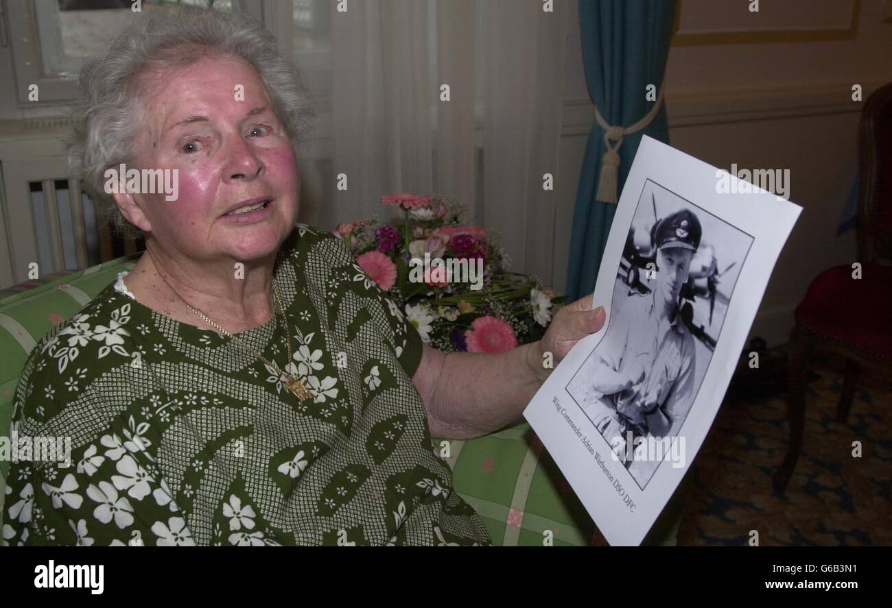 The body of wing commander adrian warburton hi-res stock photography ...