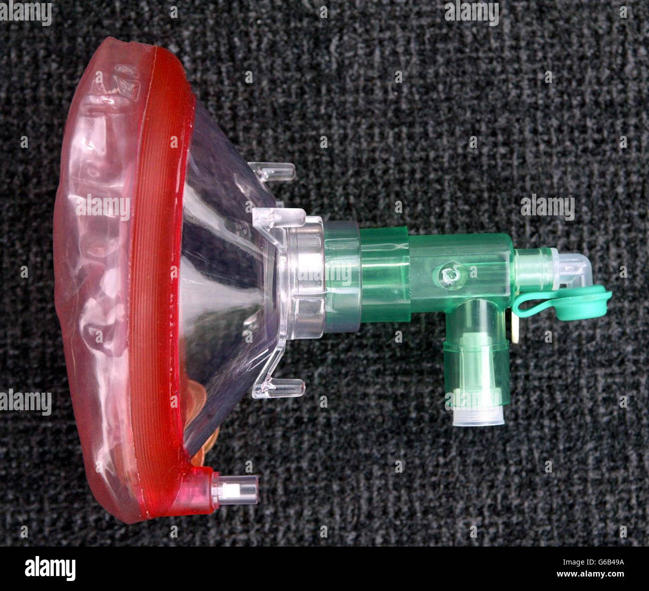 An example of the medical breathing equipment used on nine-year-old ...