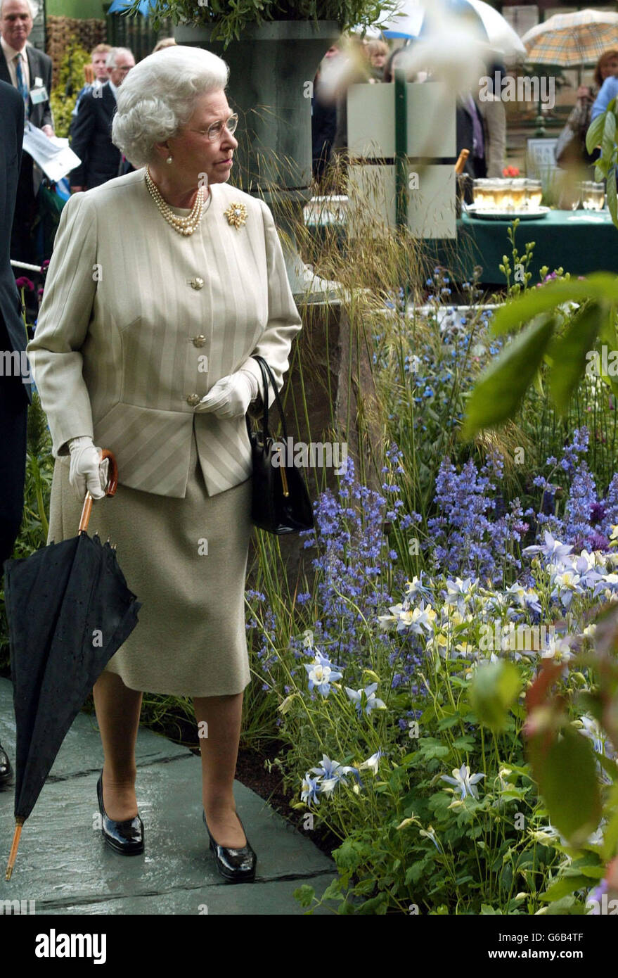 Queen Chelsea Flower Show Stock Photo - Alamy