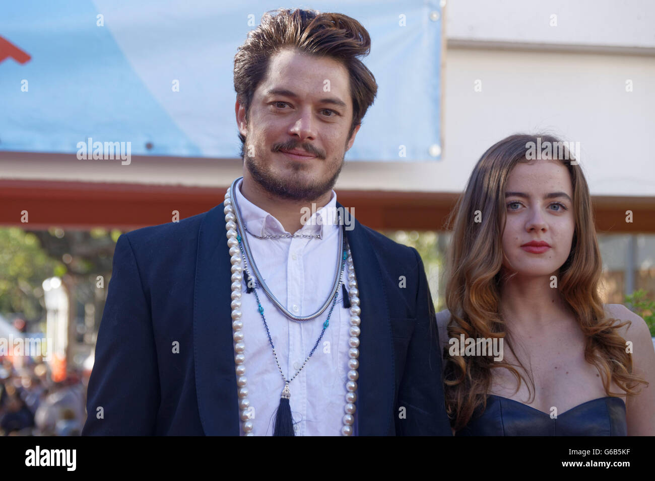 Cap of Agde, France. 21 June, 2016. Aurelien Wiik and Lou Gala attend ...