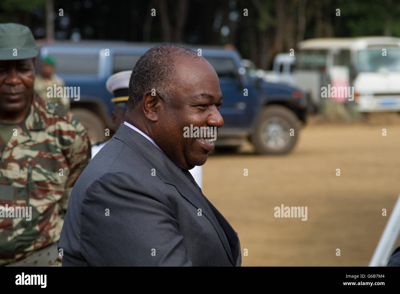 Ayemi, Gabon. 23rd June, 2016. Gabonian President Ali Bongo Ondimba ...