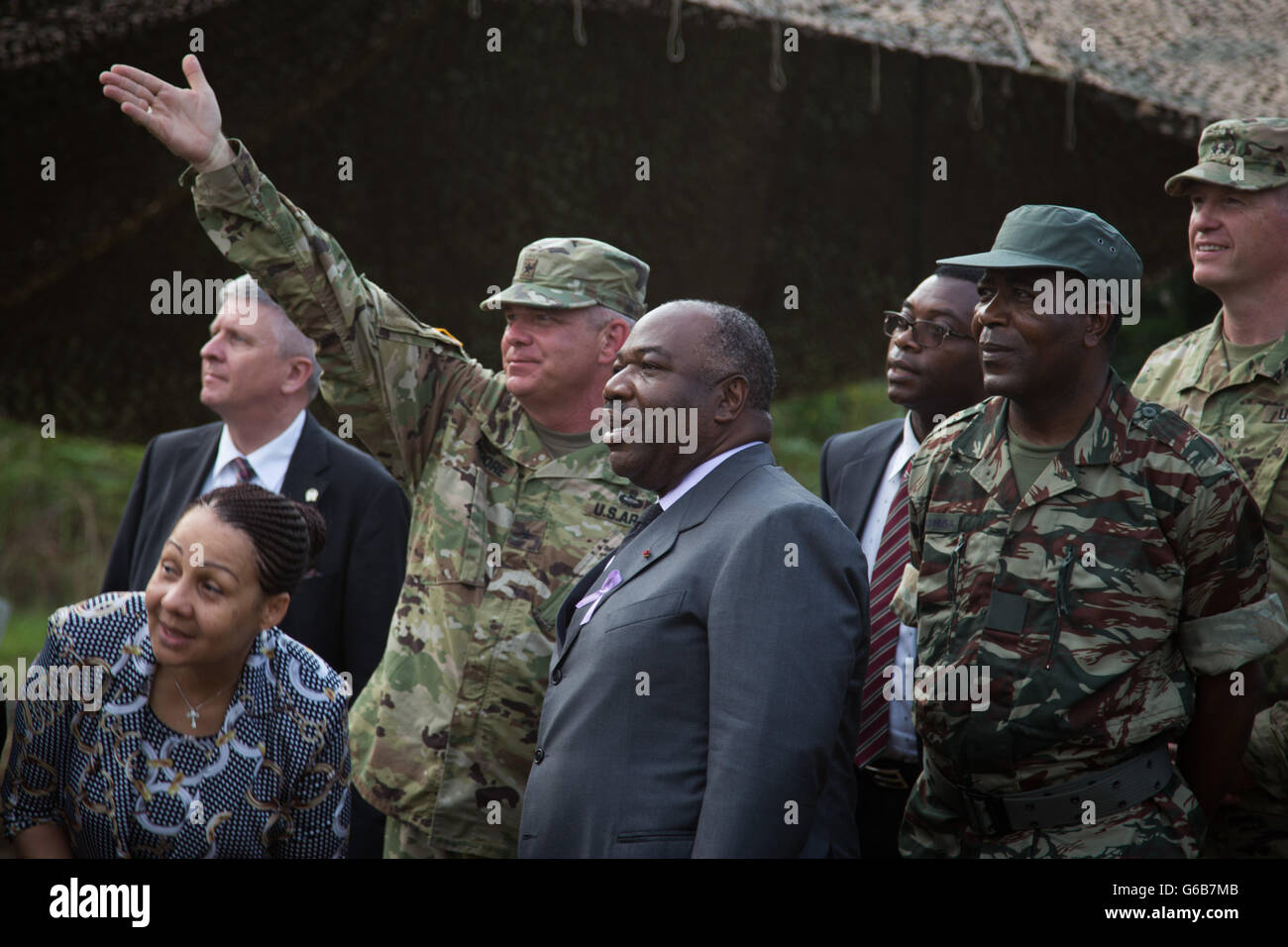 Ayemi, Gabon. 22nd June, 2016. Gabonian President Ali Bongo Ondimba ...