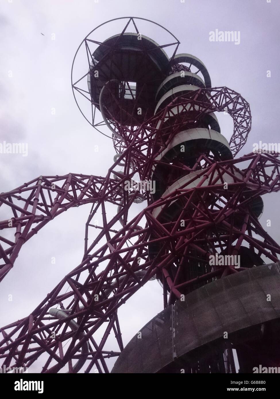 London, UK. 23rd June, 2016. The world's longest tunnel slide opened in ...
