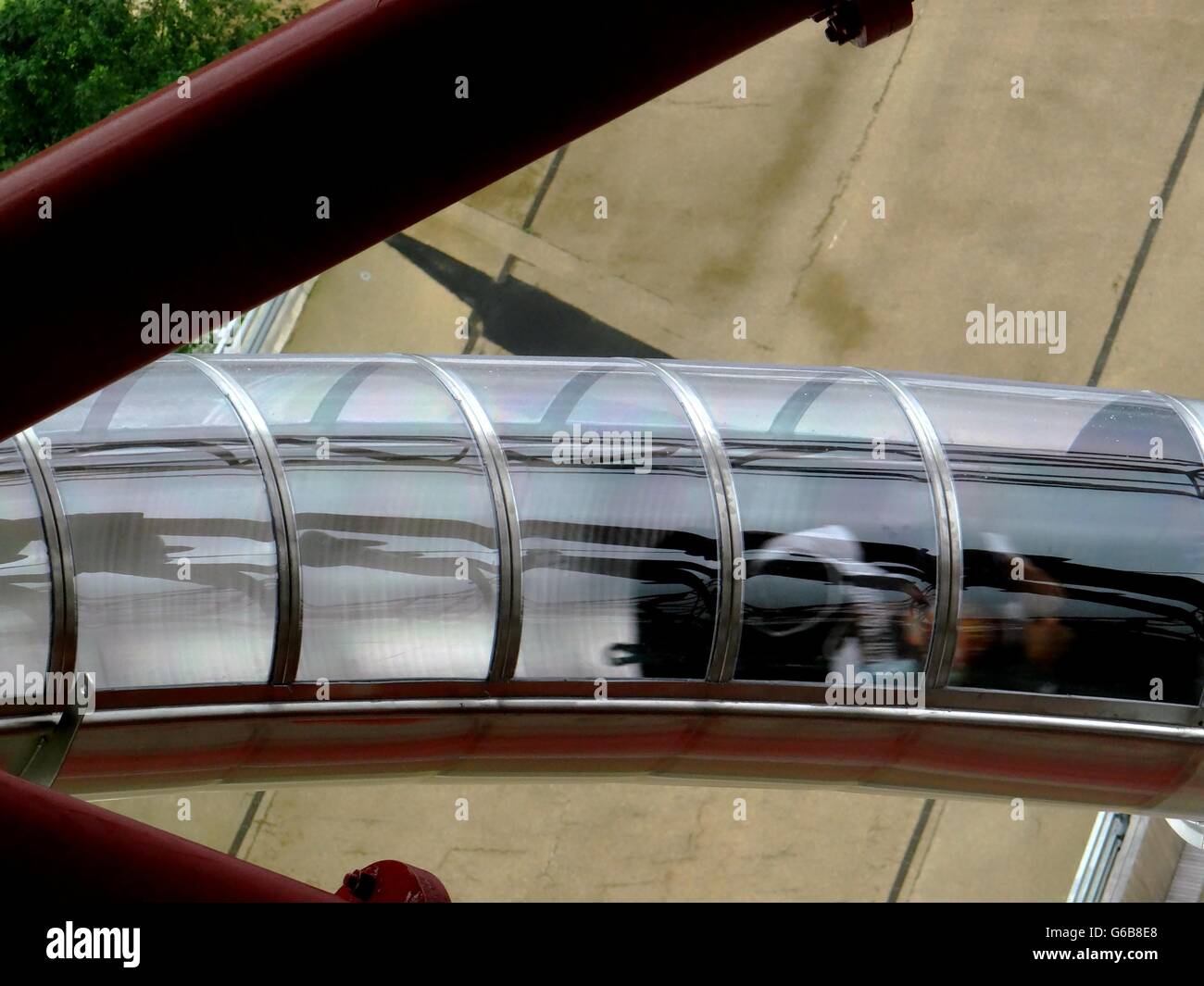 London, UK. 23rd June, 2016. The world's longest tunnel slide opened in ...