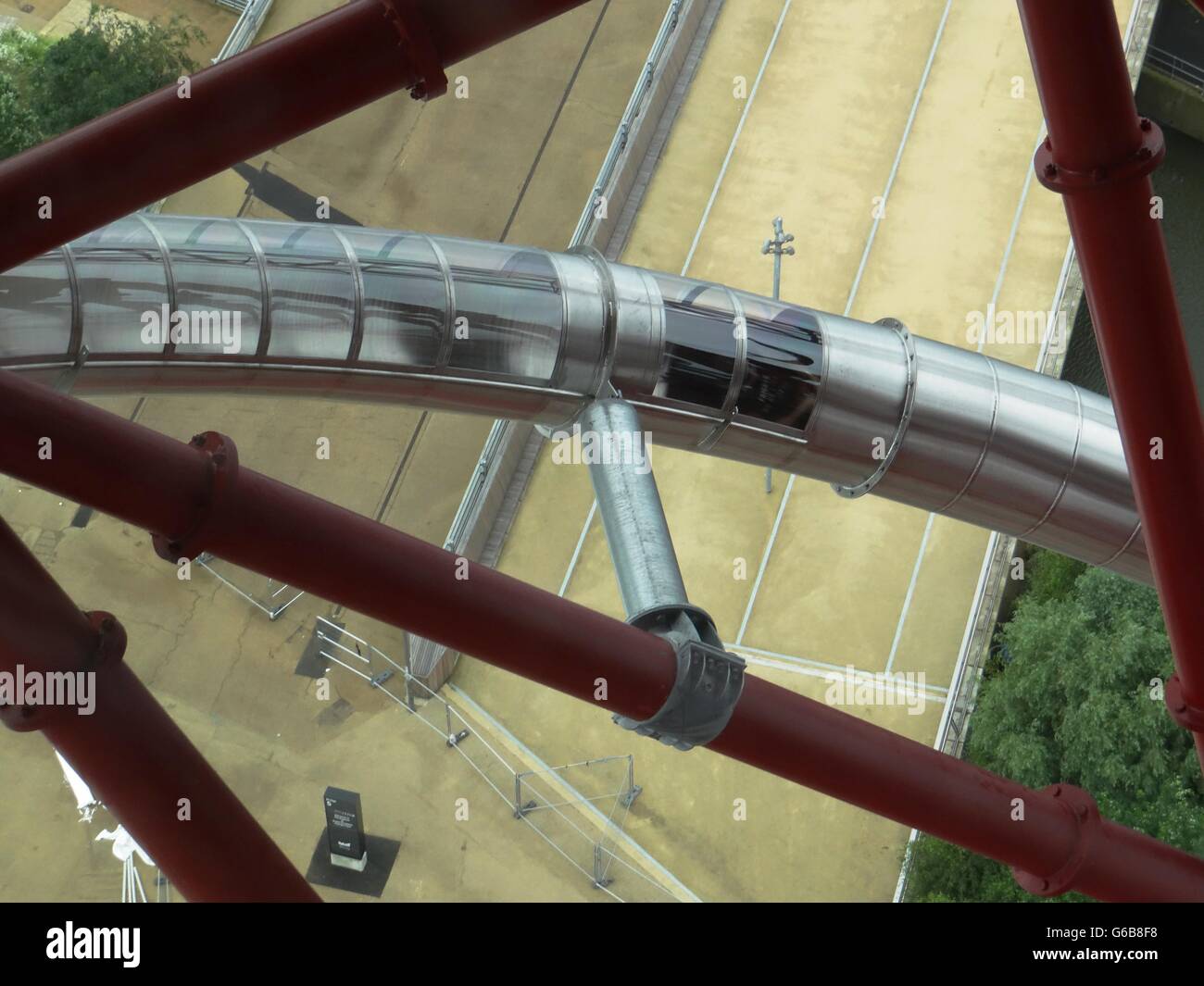 London, UK. 23rd June, 2016. The world's longest tunnel slide opened in ...