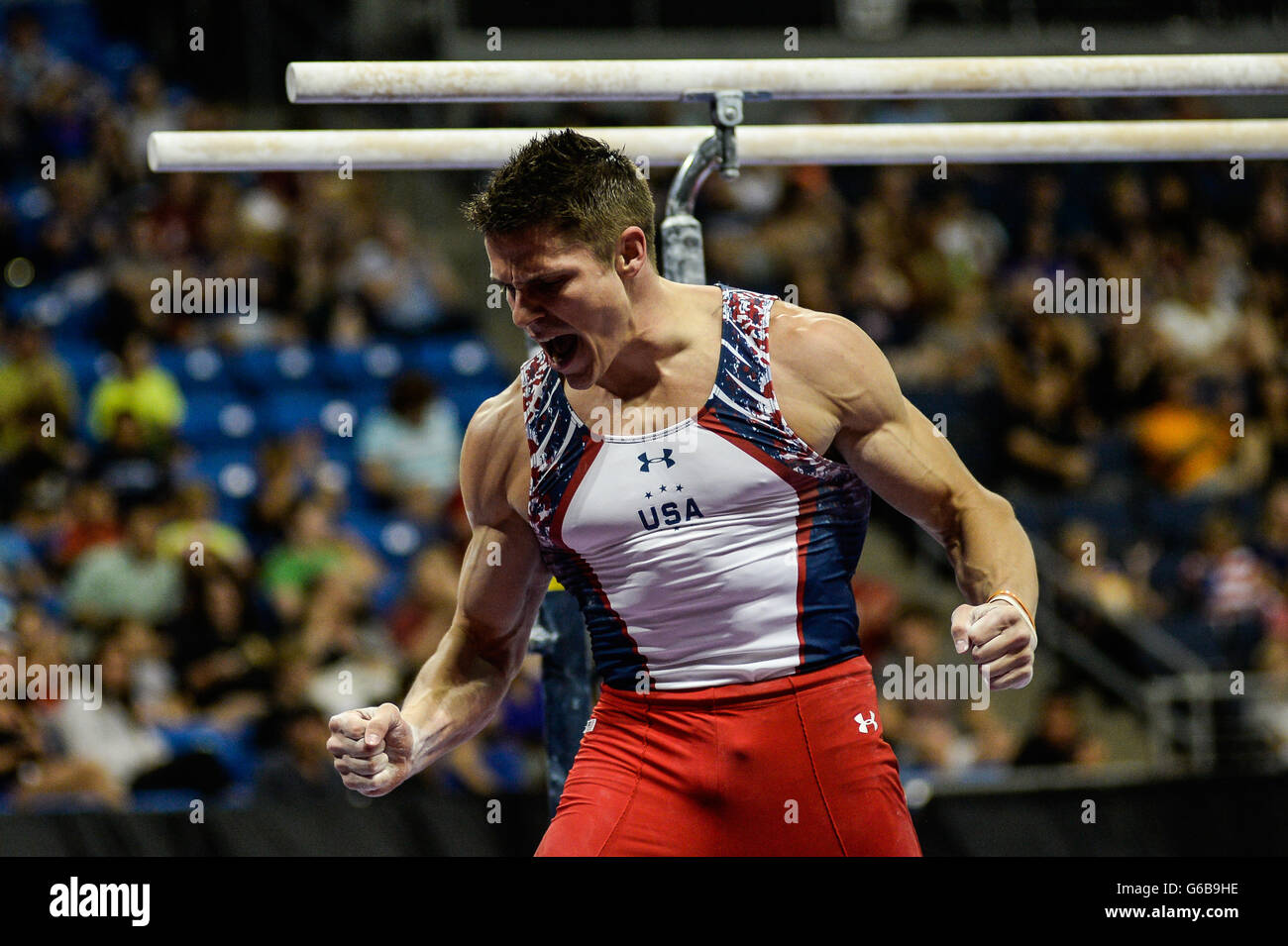 St. Louis, Missouri, USA. 23rd June, 2016. CHRIS BROOKS celebrates ...