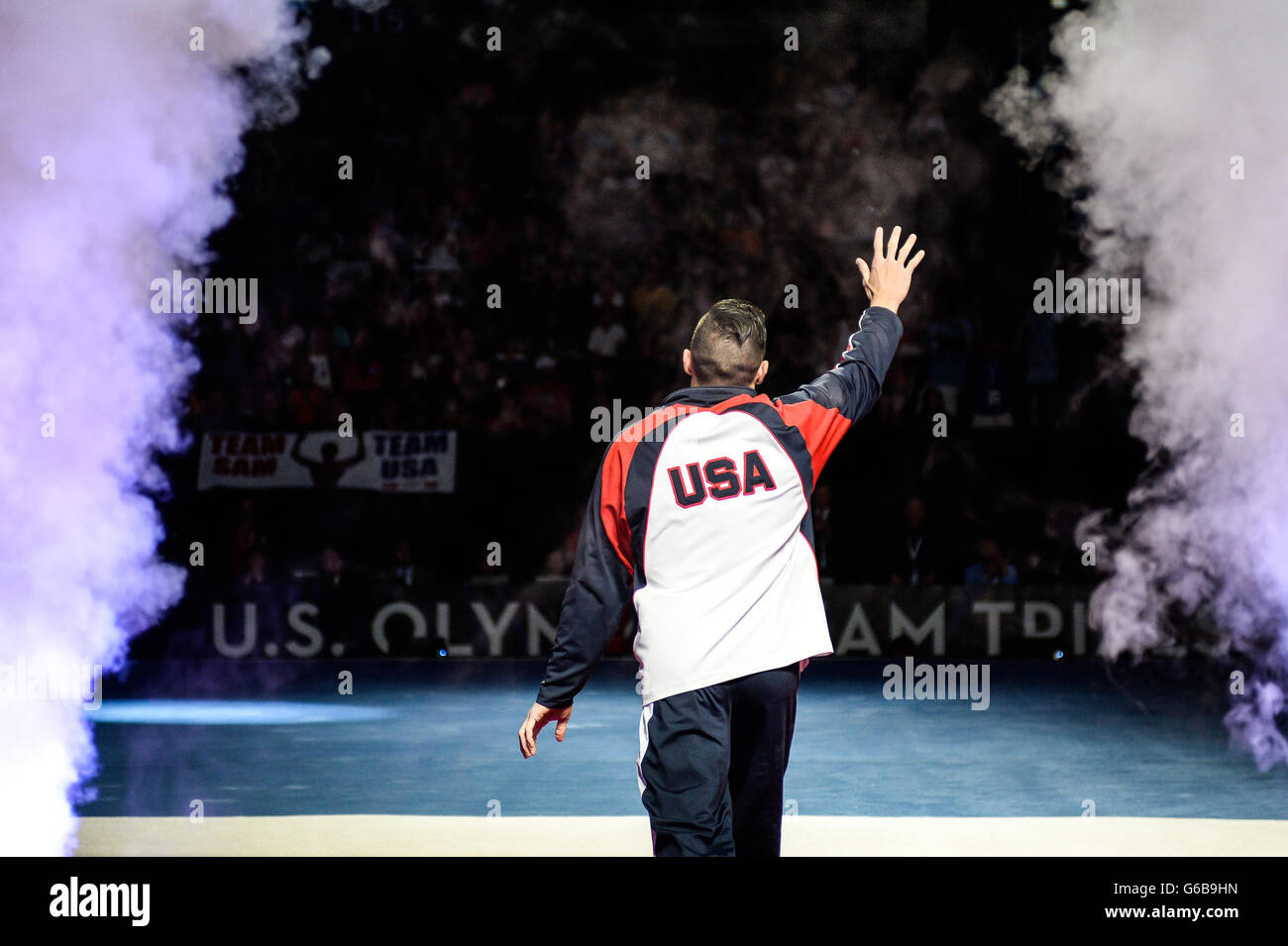 St. Louis, Missouri, USA. 23rd June, 2016. ALEX NADDOUR is introduced ...