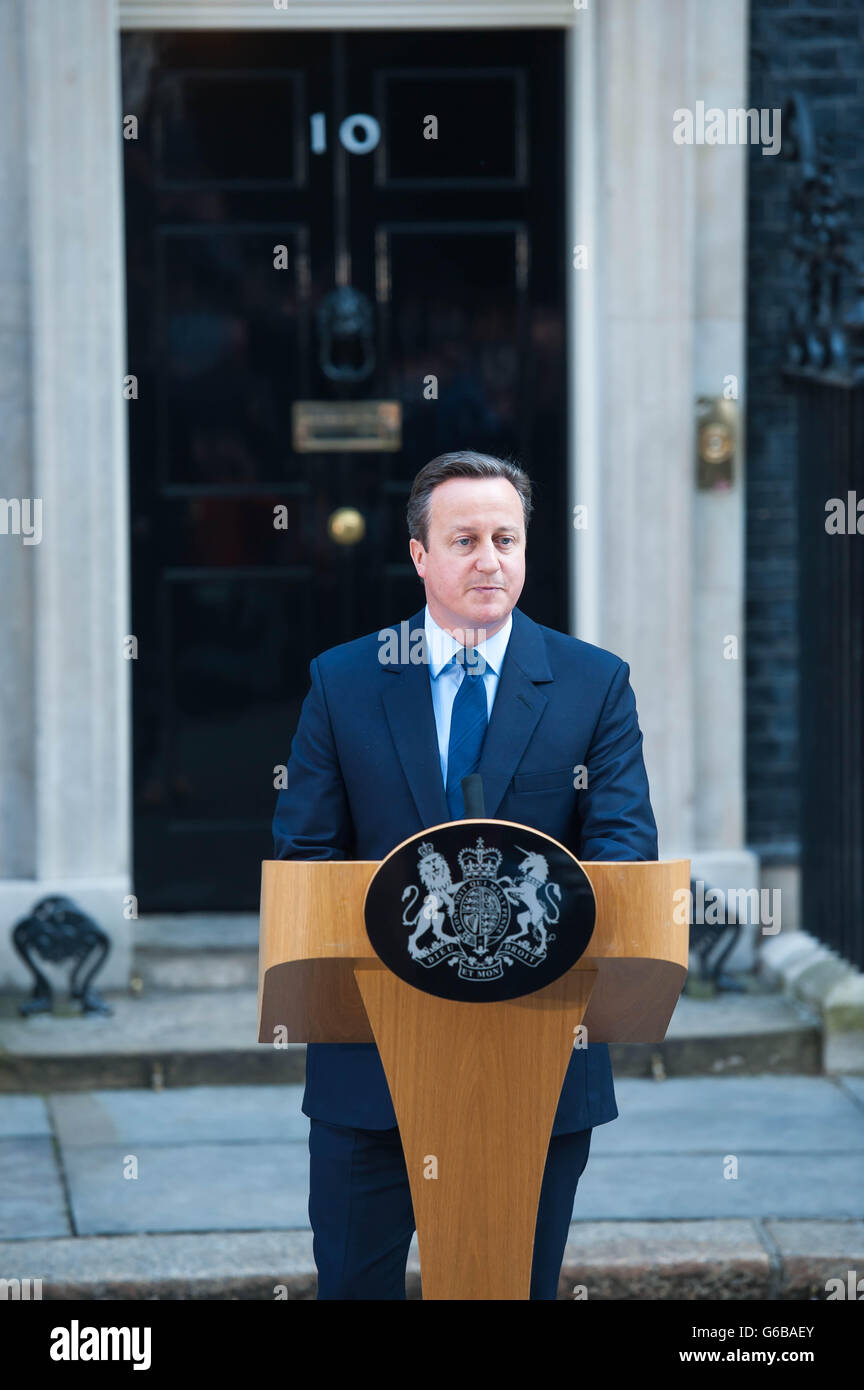 London, UK. 24th June, 2016. David Cameron resigns after UK votes to ...