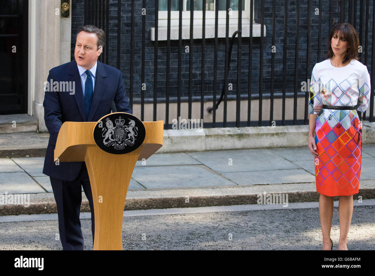 Downing Street, London, June 24th 2016. British Prime Minister David ...