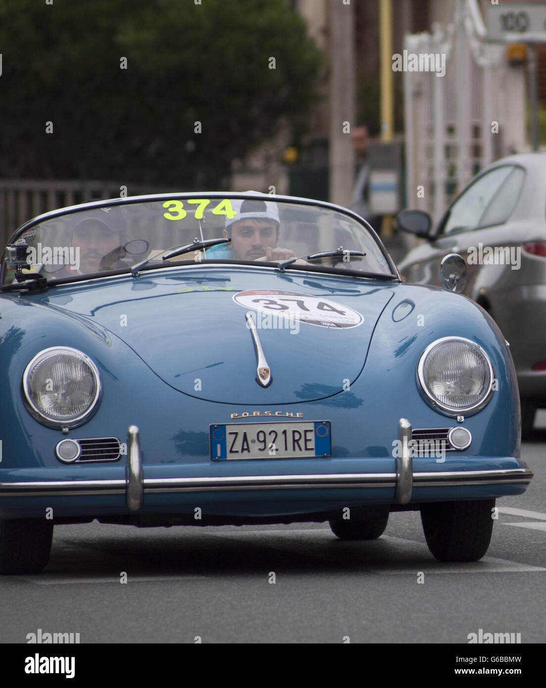 FANO, ITALY - MAY 16: Porsche 356 1500 Speedster 1955old racing car in ...