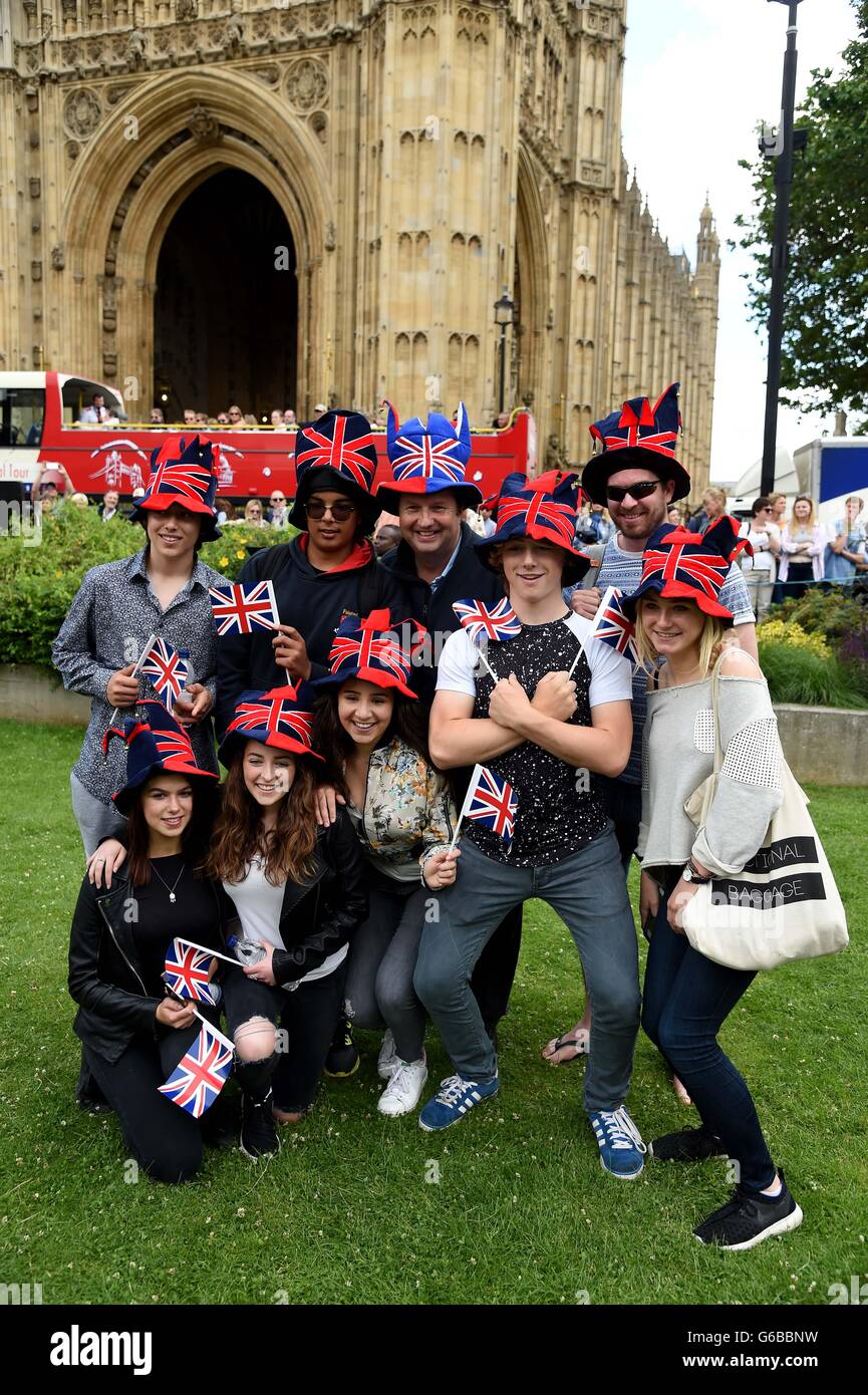 Brexit celebrations on EU Referendum result day in London Stock Photo ...