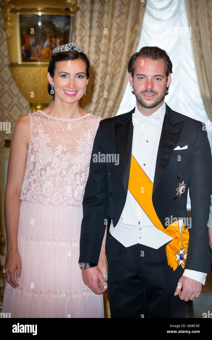 Prince Felix and Princess Claire of Luxembourg attend the official ...