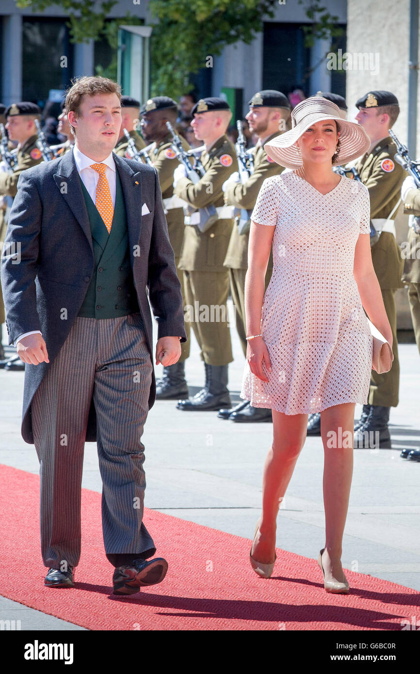Prince Sebastien and Princess Alexandra of Luxembourg attend the ...