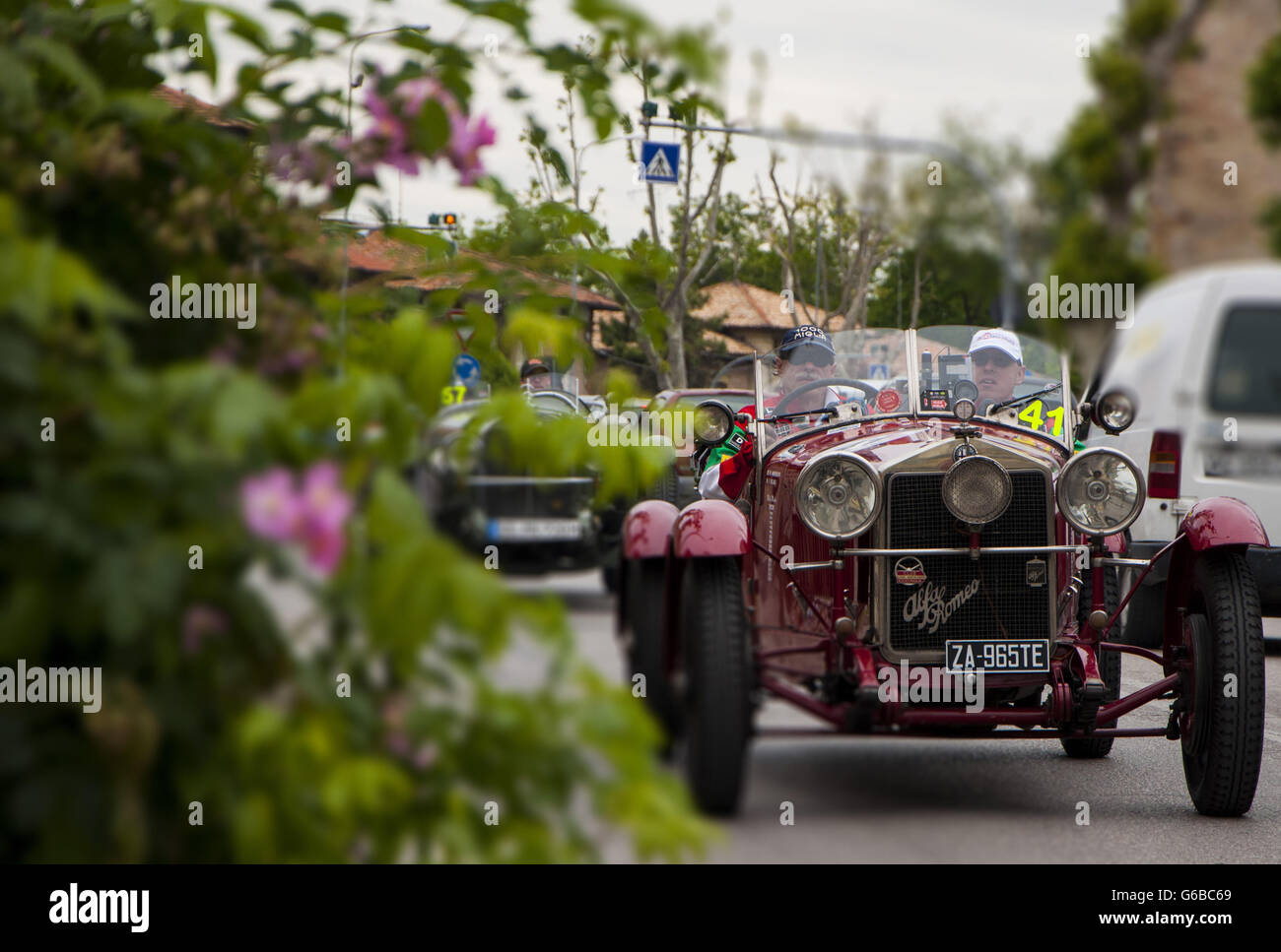 FANO, ITALY - MAY 16: Alfa Romeo 6C 1500 MMS 1928 old racing car in ...