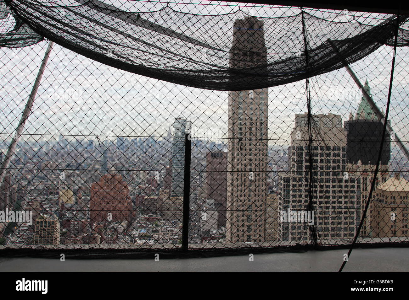 View from the 330 meter high skyscraper '3 World Trade Center' in New ...