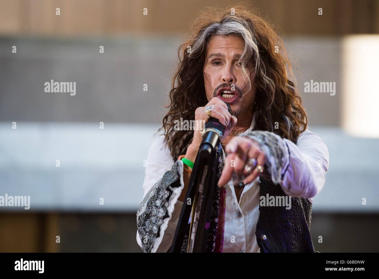 New York, NY, USA. 24th June, 2016. Steven Tyler on stage for NBC Today ...