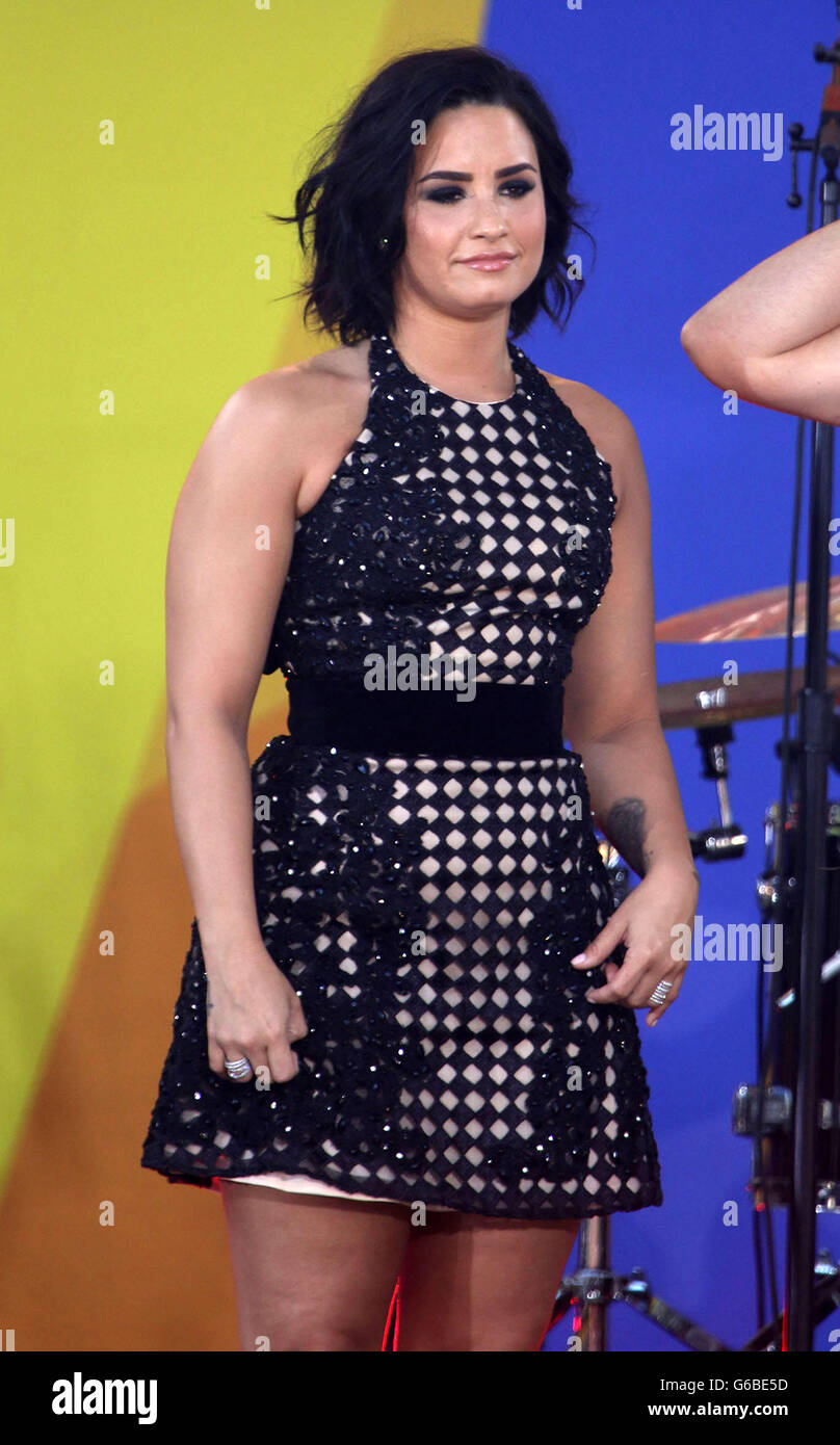 New York, New York, USA. 24th June, 2016. Singer DEMI LOVATO performs ...