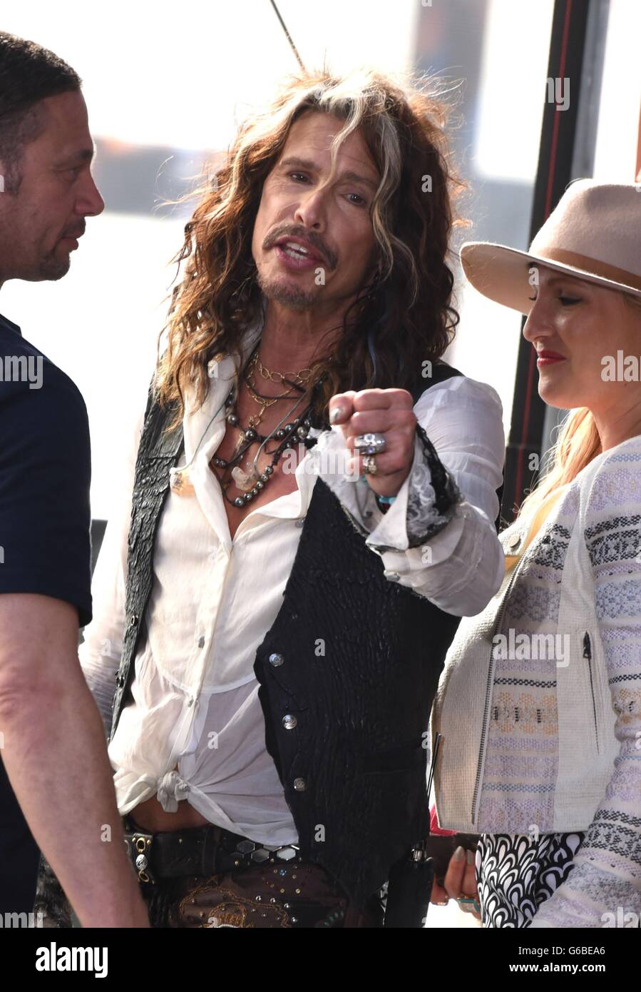 Steven Tyler on stage for NBC Today Show Concert with Steven Tyler ...