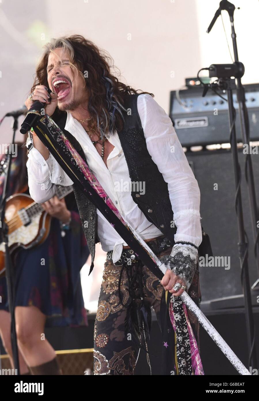 Steven Tyler on stage for NBC Today Show Concert with Steven Tyler ...