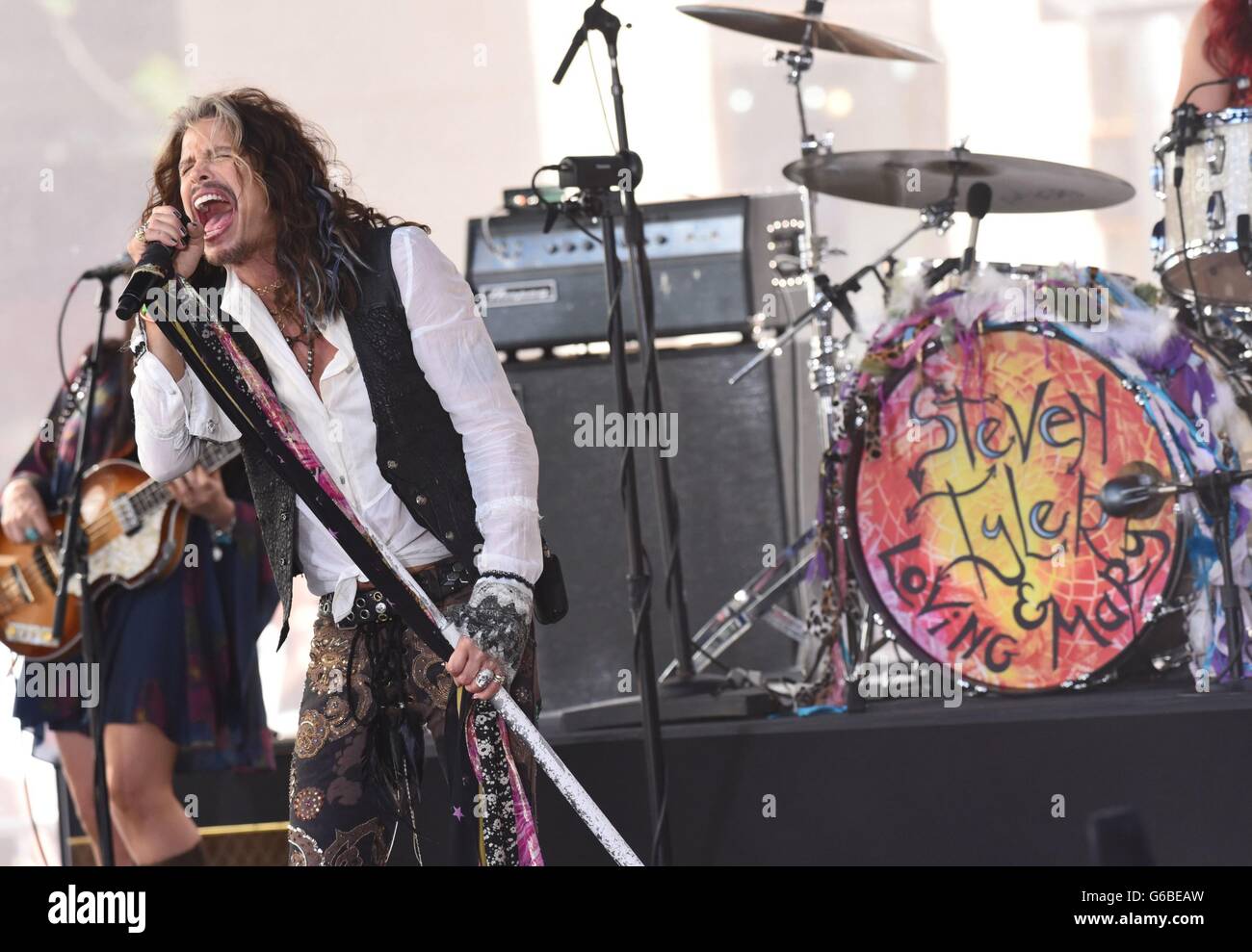 Steven Tyler on stage for NBC Today Show Concert with Steven Tyler ...