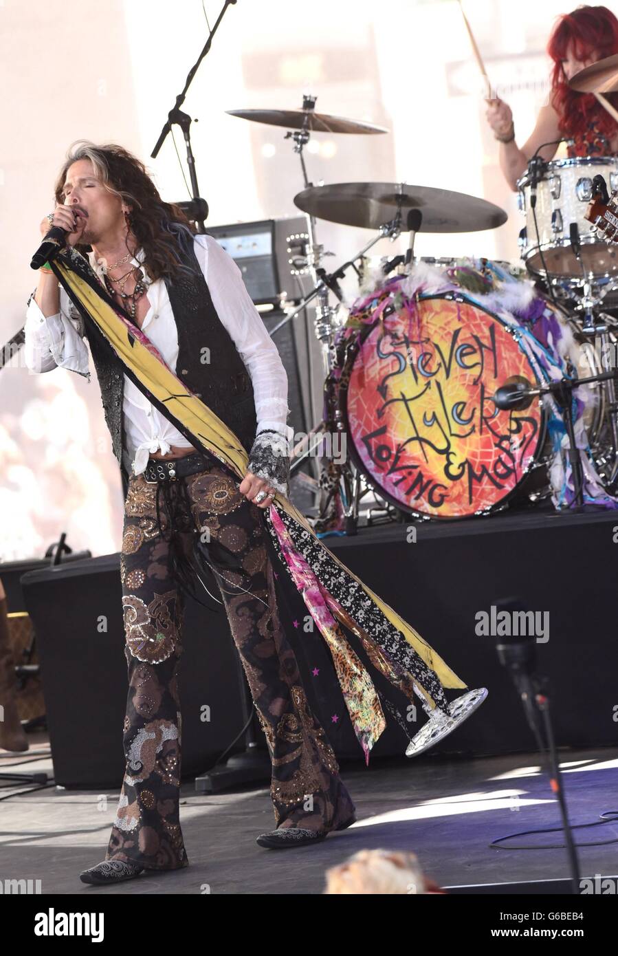 Steven Tyler on stage for NBC Today Show Concert with Steven Tyler ...