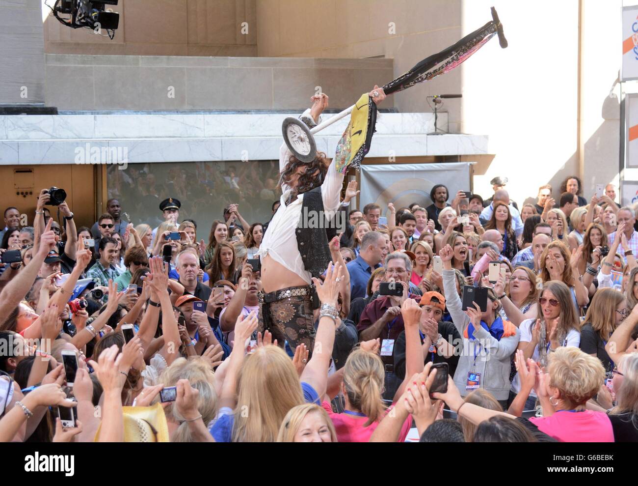 Steven Tyler on stage for NBC Today Show Concert with Steven Tyler ...