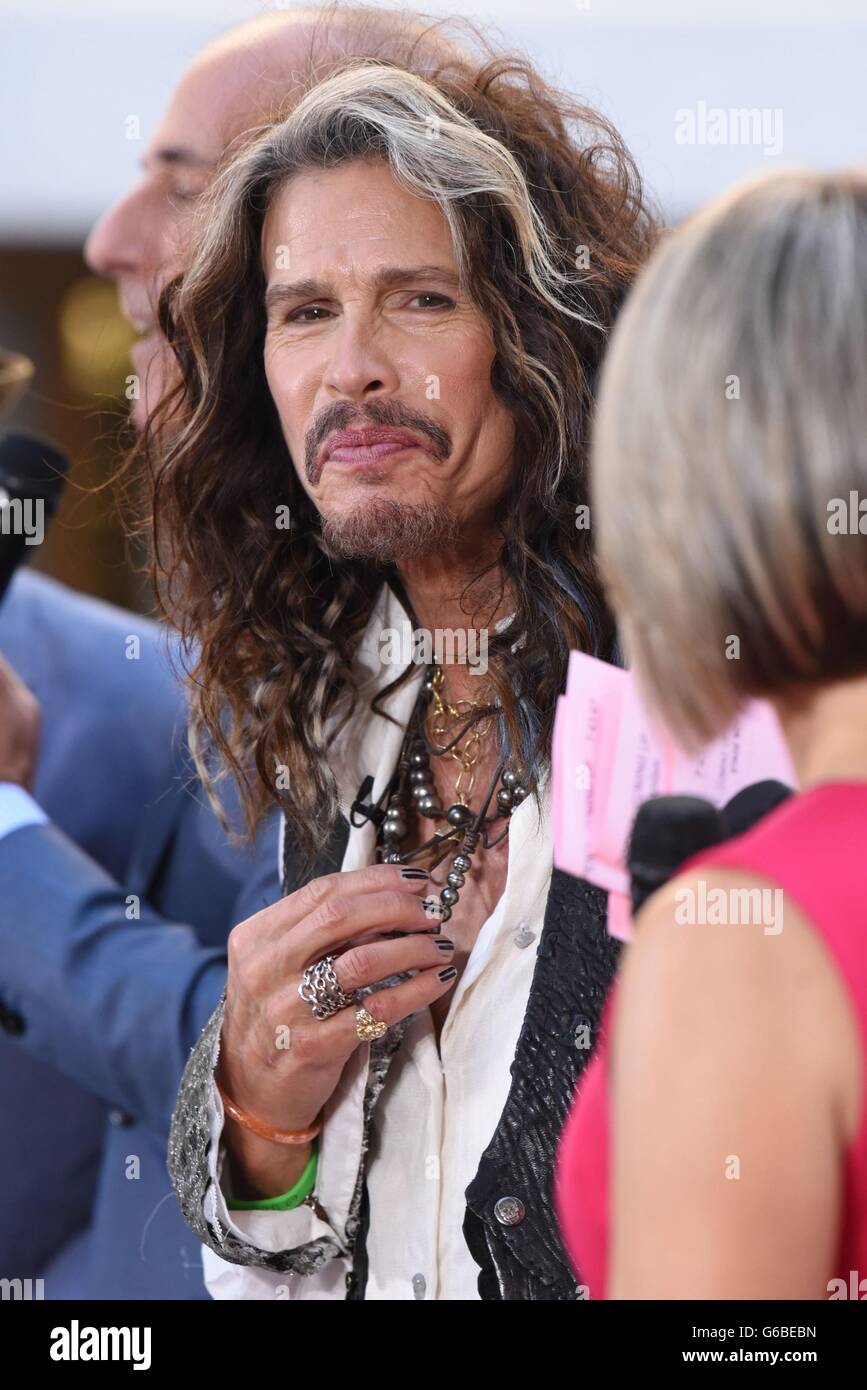 Steven Tyler on stage for NBC Today Show Concert with Steven Tyler ...