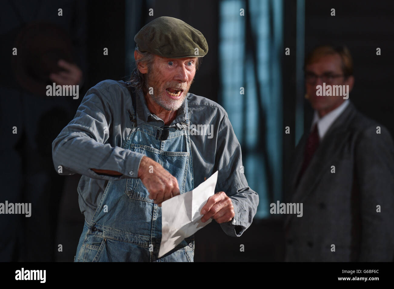 Bad Hersfeld, Germany. 23rd June, 2016. Actor Horst Janson (l) as Giles ...