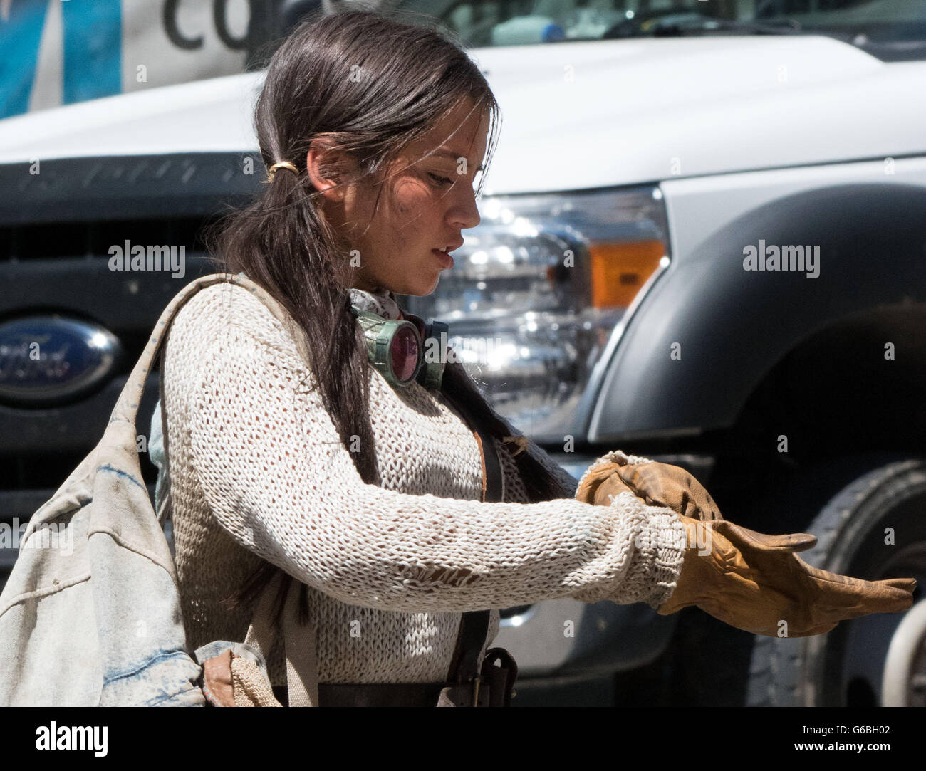 Detroit, MI, USA. 23rd June, 2016. Isabela Moner walks away from the ...