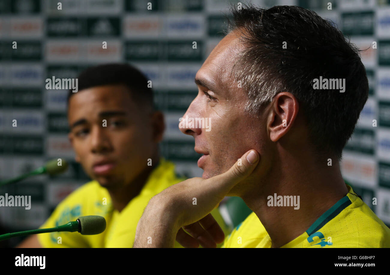 SAO PAULO, Brazil - 29/06/2016: TRAINING OF TREES - The goalkeeper ...