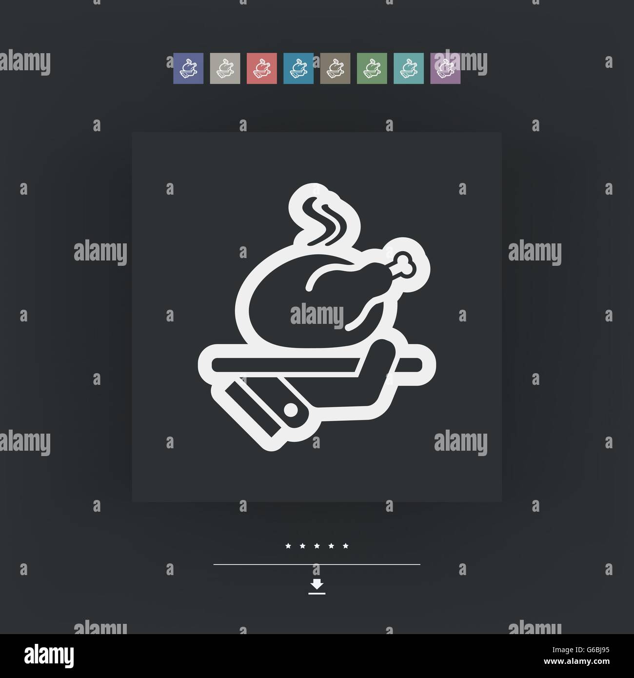 Chicken knife Stock Vector Images - Alamy