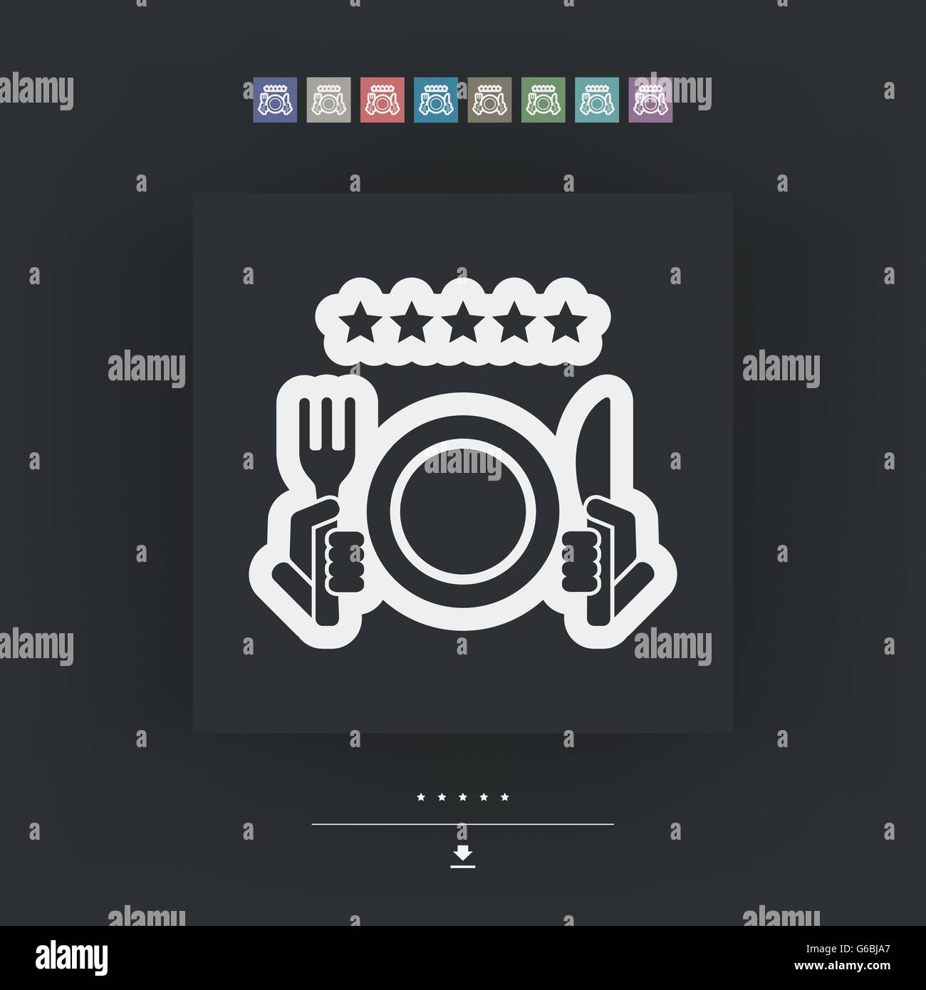 Restaurant icon. Top rating Stock Vector Image & Art - Alamy