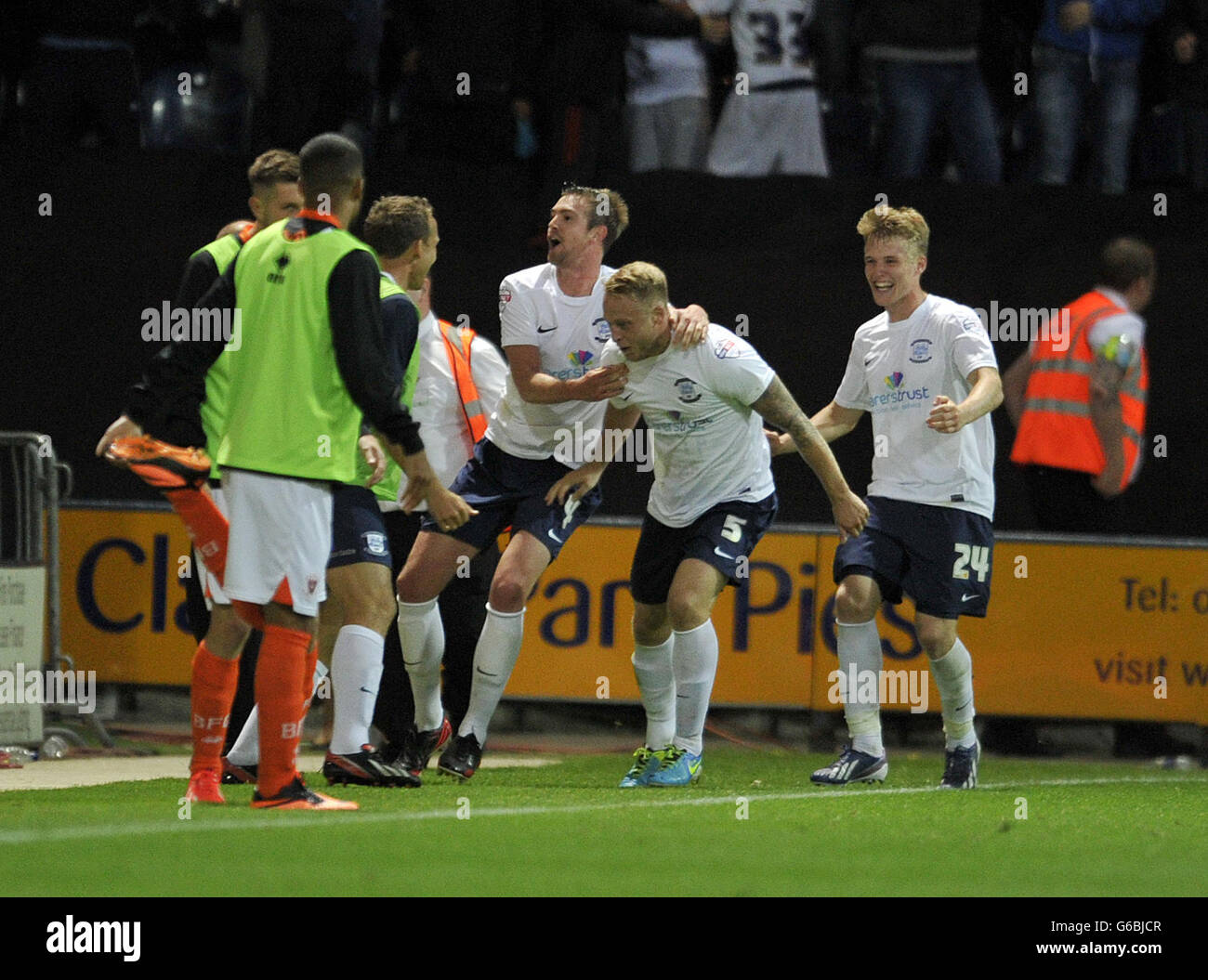 Preston blackpool goal hi-res stock photography and images - Alamy