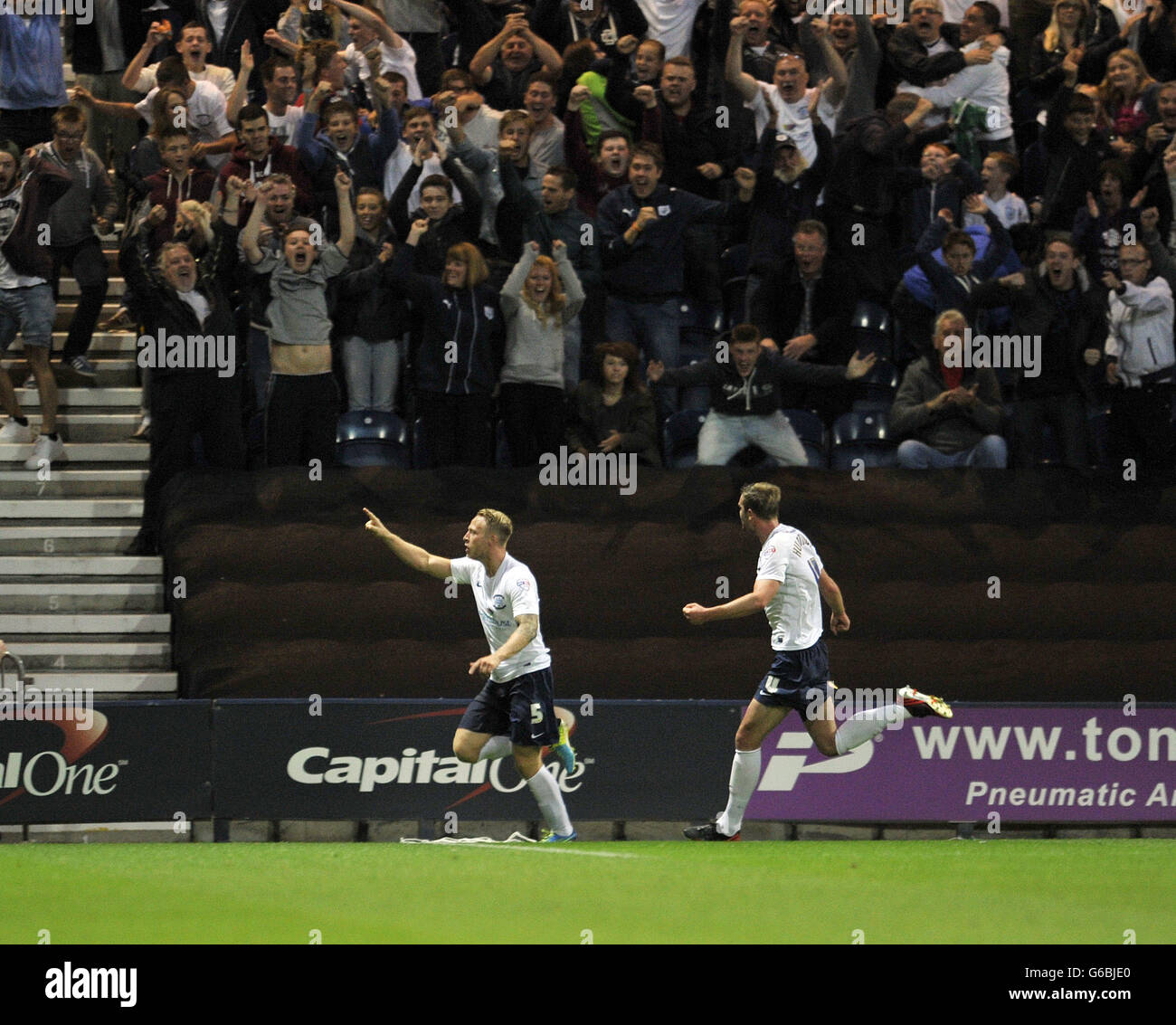 Preston blackpool goal hi-res stock photography and images - Alamy