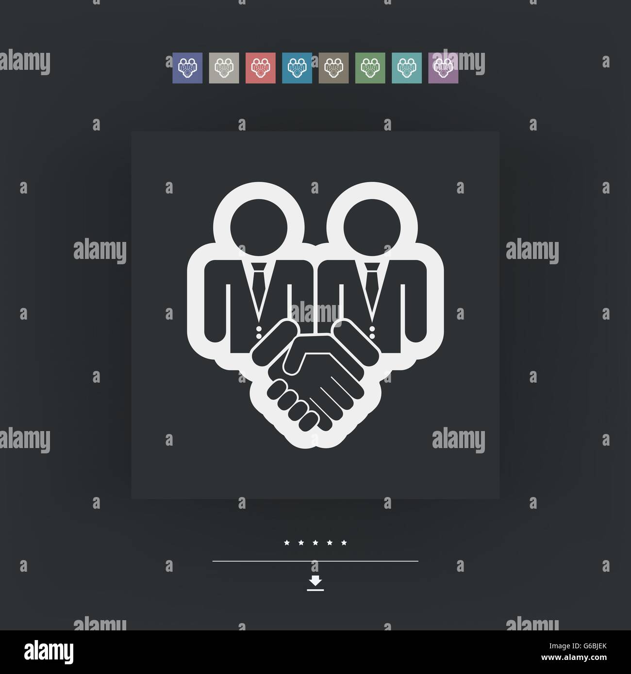 Corporate agreement icon Stock Vector Image & Art - Alamy