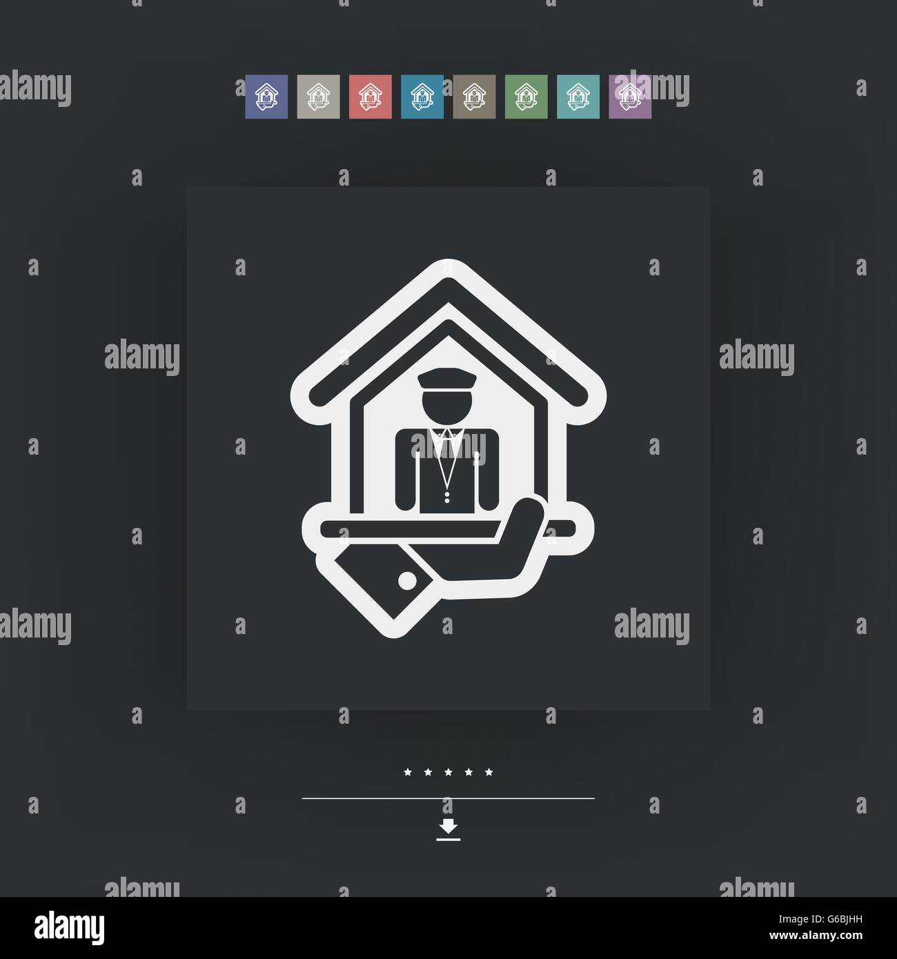Person help door Stock Vector Images - Alamy
