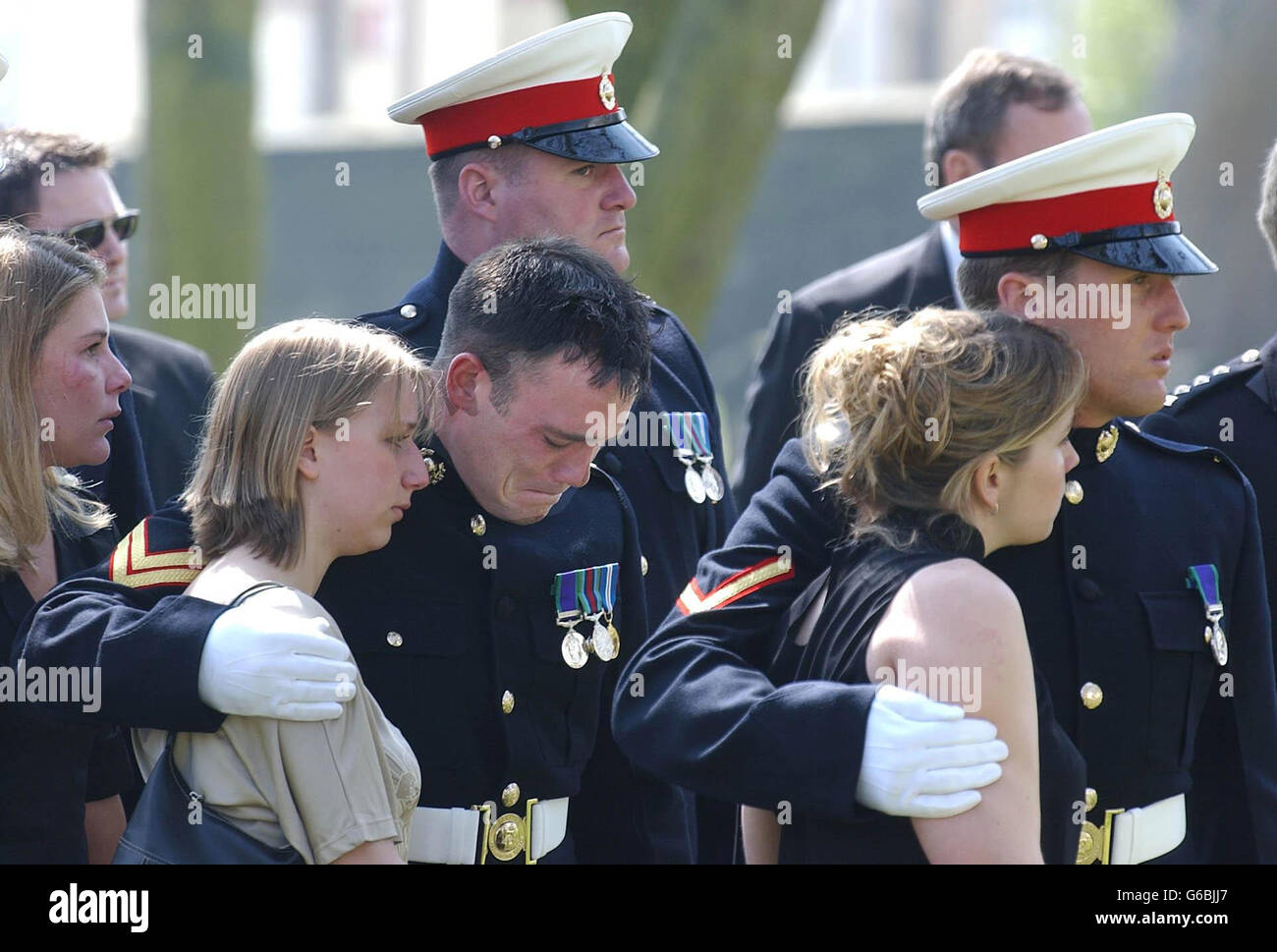 Royal Marines attend the funeral of Marine Christopher Maddison at St ...