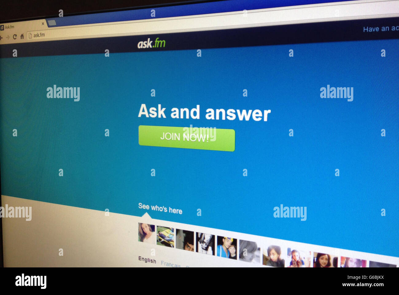 father calls for website closure Stock Photo - Alamy