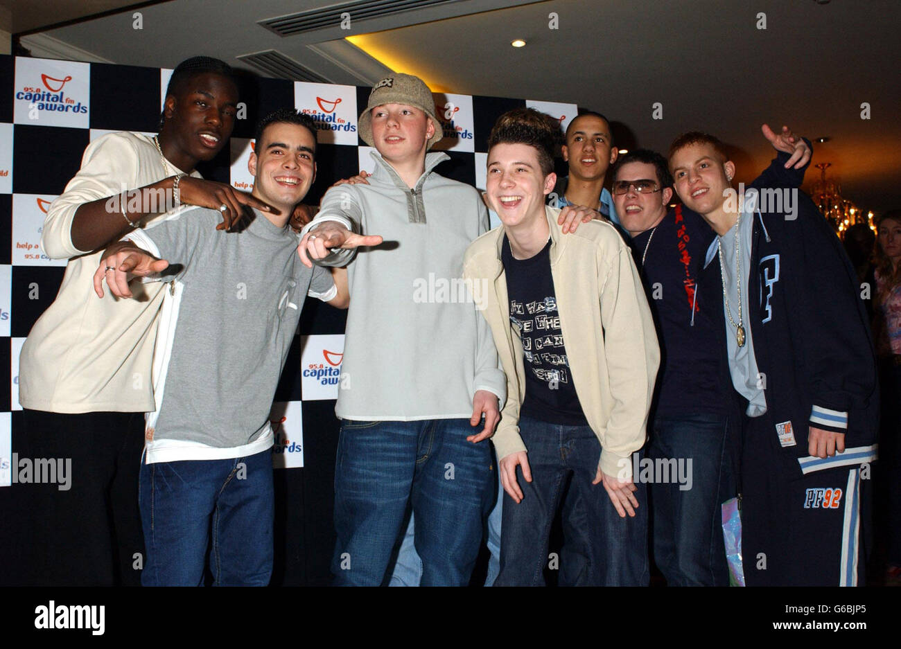 Blazin Squad - Capital FM awards Stock Photo - Alamy