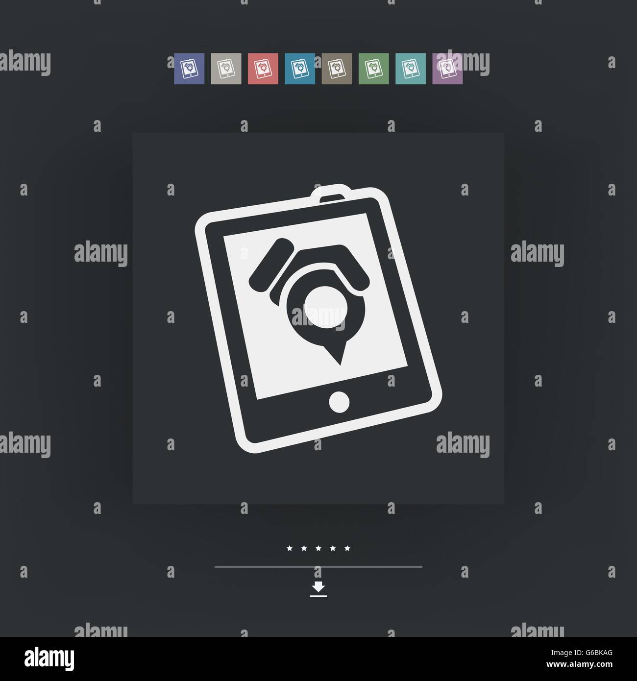 Map pointer icon Stock Vector Image & Art - Alamy