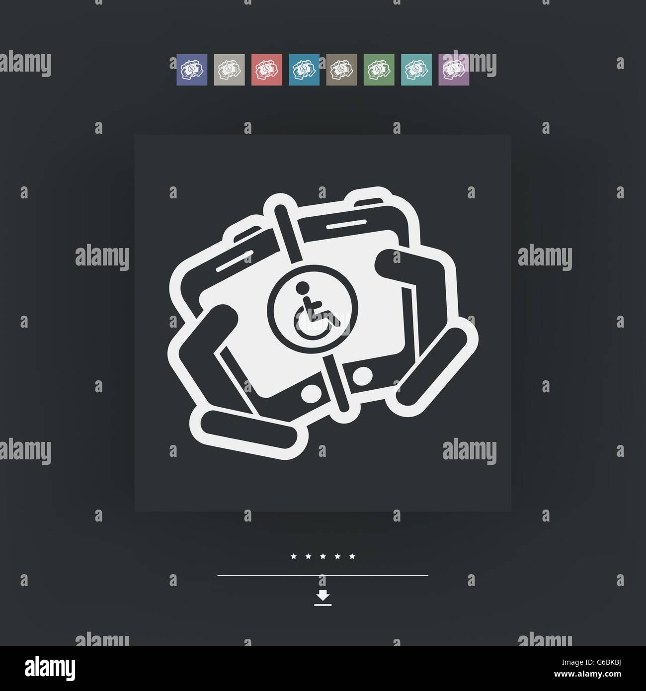 Disabled people connection Stock Vector Image & Art - Alamy